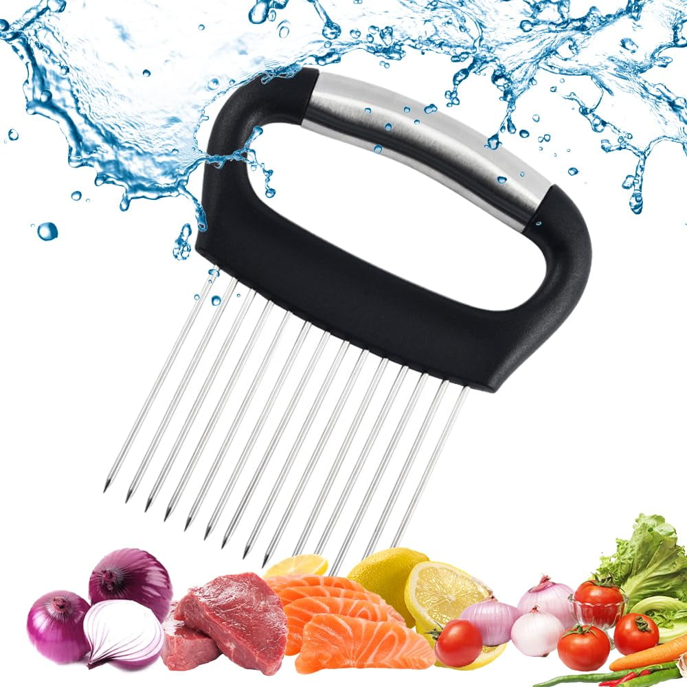 Onion Holder for Slicing, Stainless Steel Onion Holder for Slicing ...