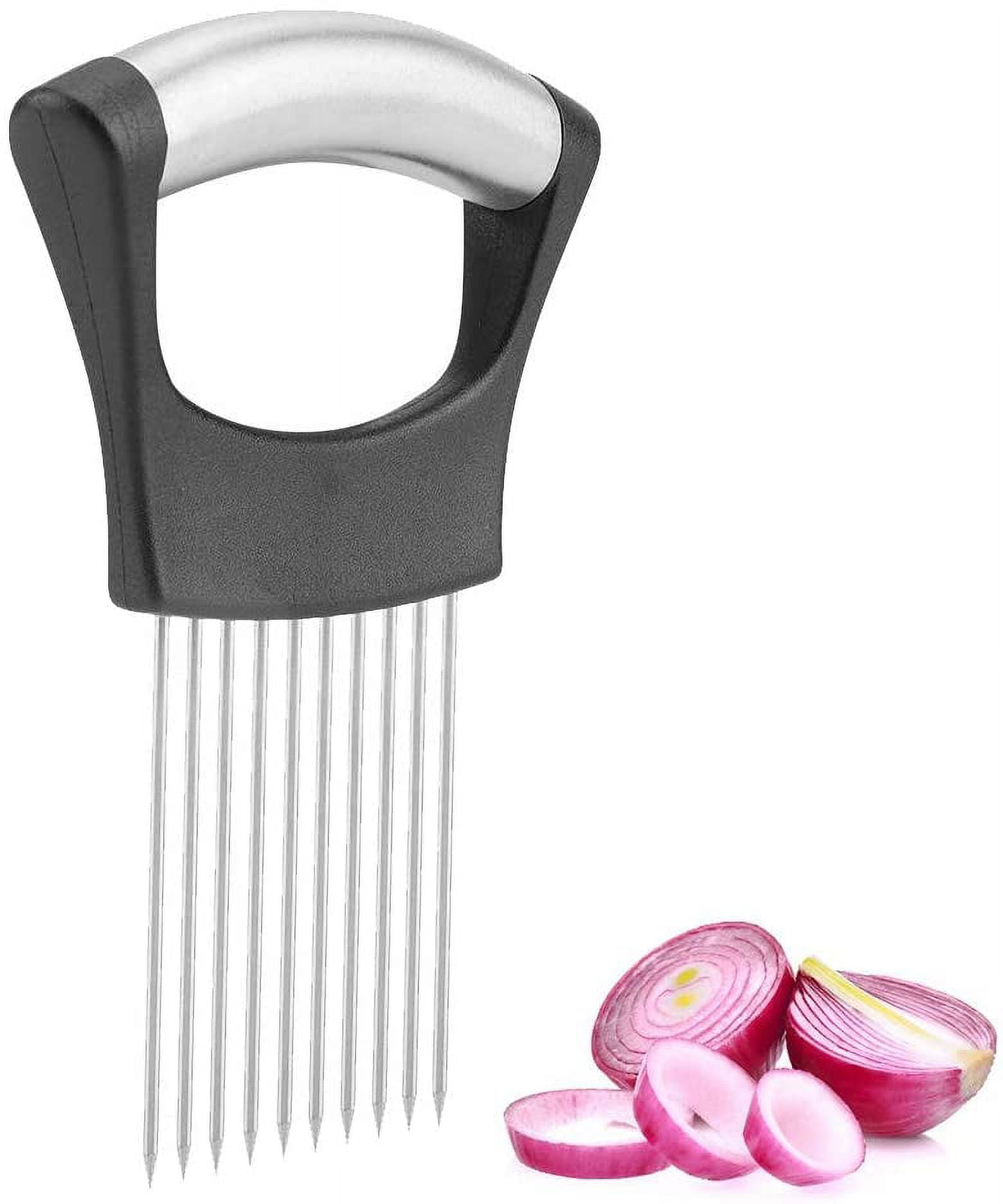 Onion Holder Stainless Steel Potatoes Fruits Vegetables Meat Slicer ...