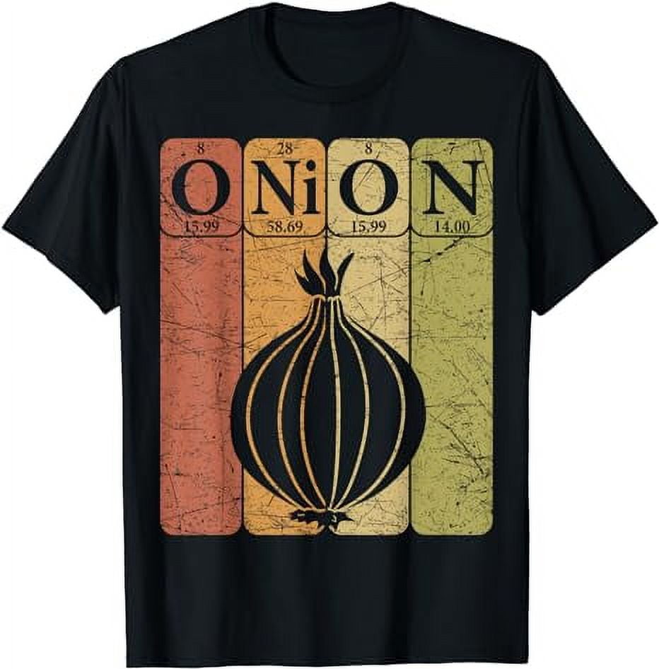 Onion Periodic Table Elements Vegetables Farmer Retro T-Shirt - Walmart.com