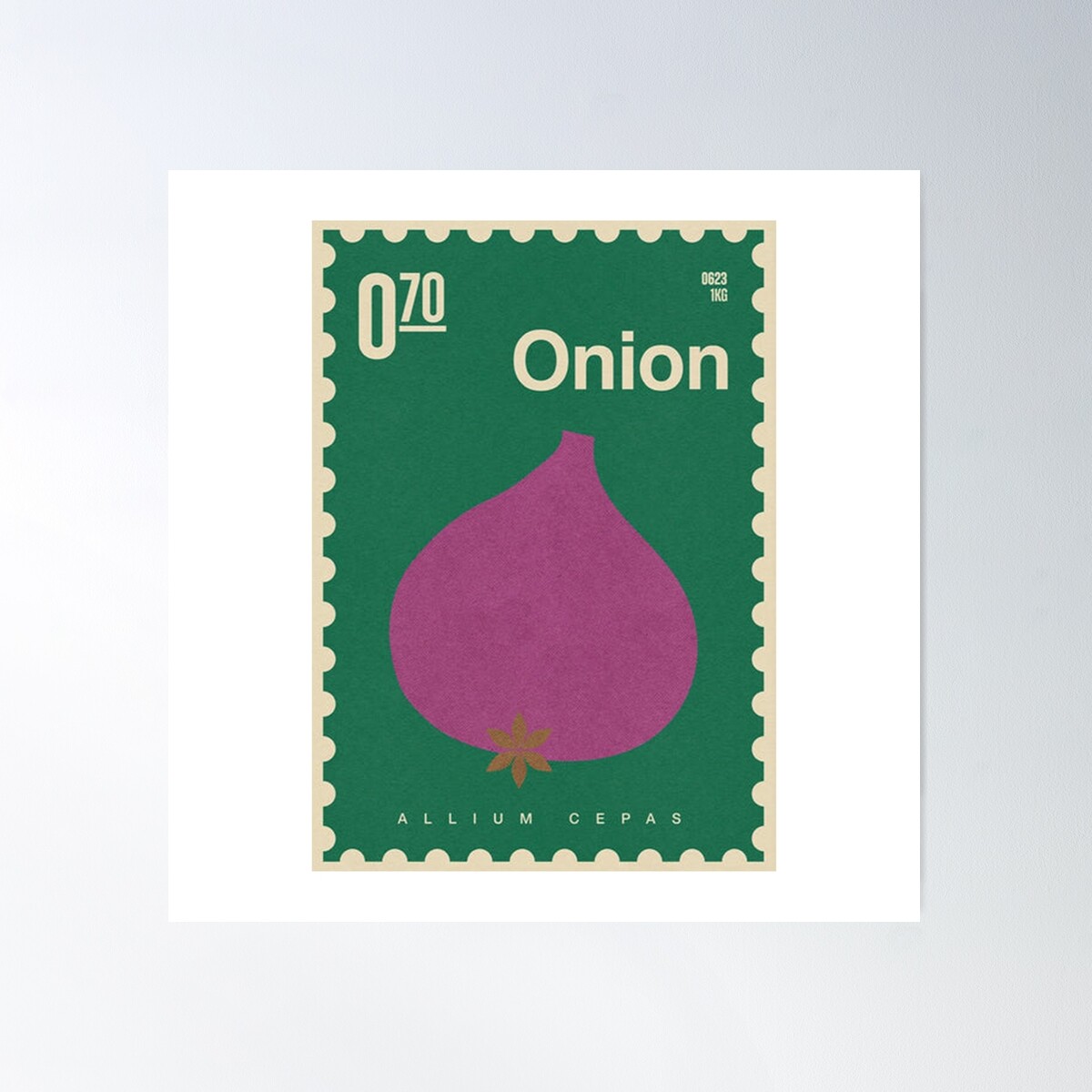Onion Poster Wall Art, Modern Wall Decor For Living Room Bedroom, 8x12 ...