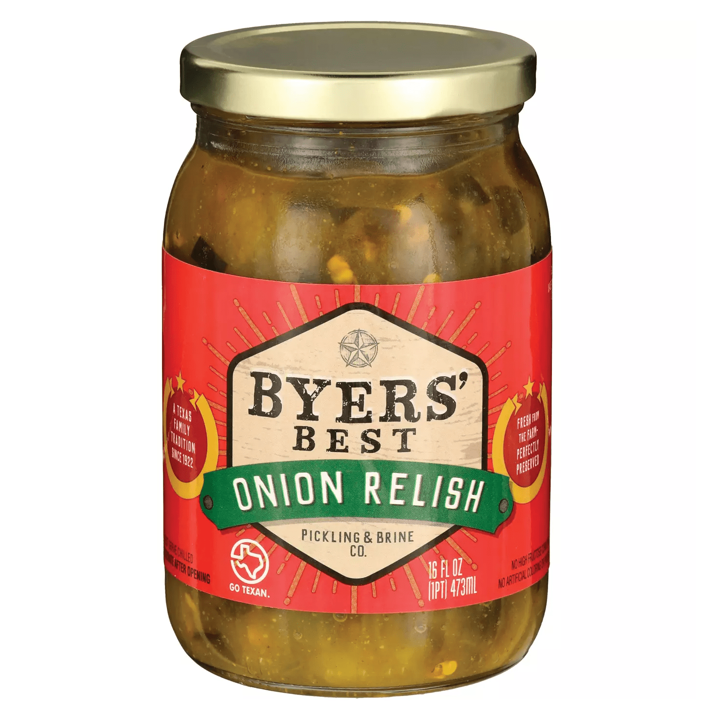 Onion Relish with Spices and Turmeric and Red Pepper One (1) 16oz ...