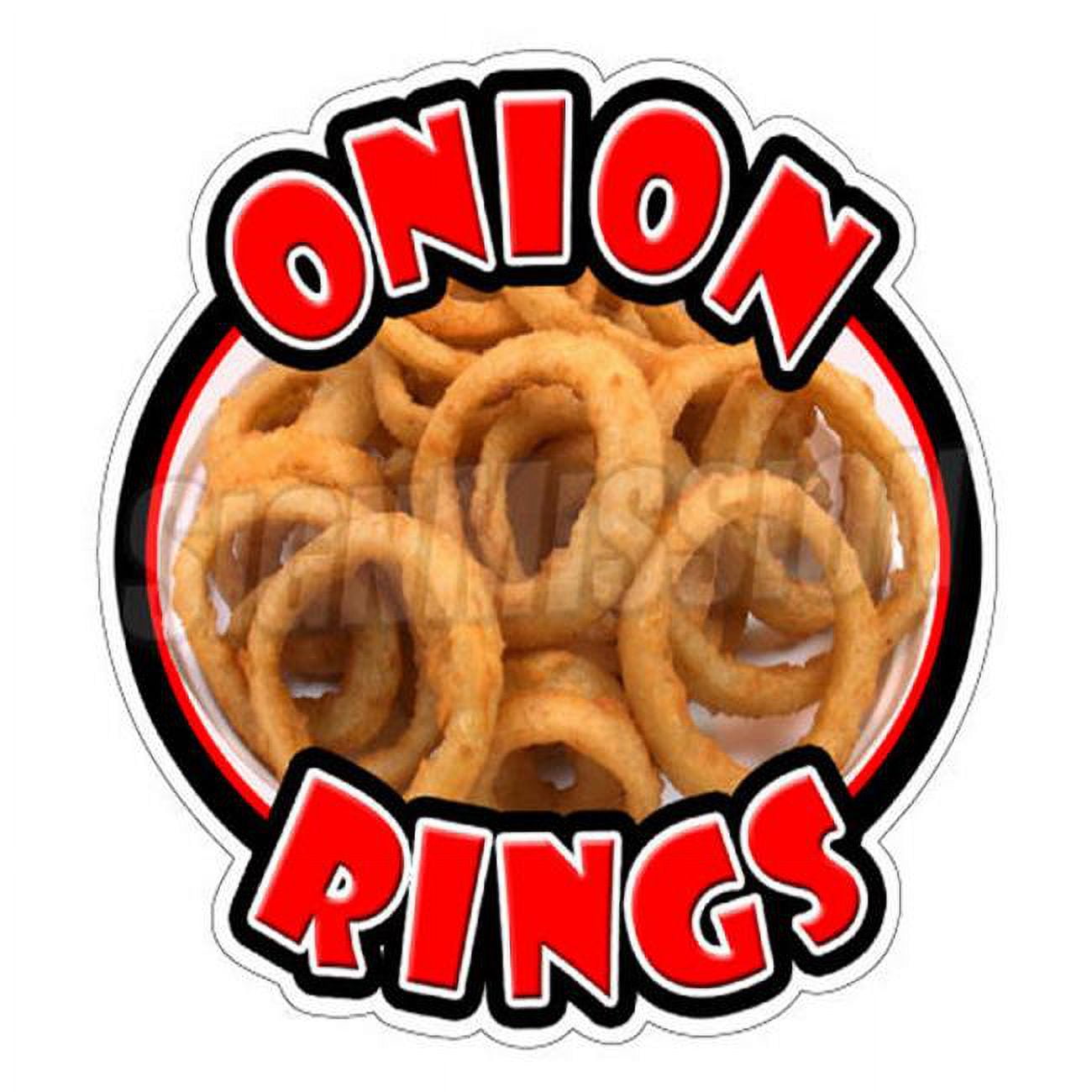 Onion Rings Concession Decal Sign - Stand Cart Fried Ring - Walmart.com