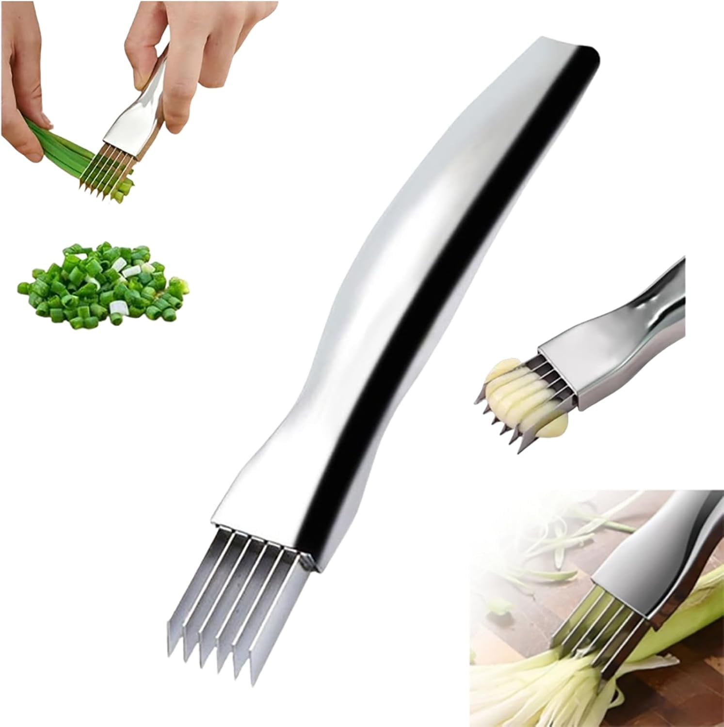 Onion Slice, 2025 Upgrade Shred Silk The Knife Stainless Steel Chopped ...