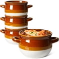 Onion Soup Bowls with Hands, 16 Oz Ceramic Onion Soup Crocks Oven Safe ...