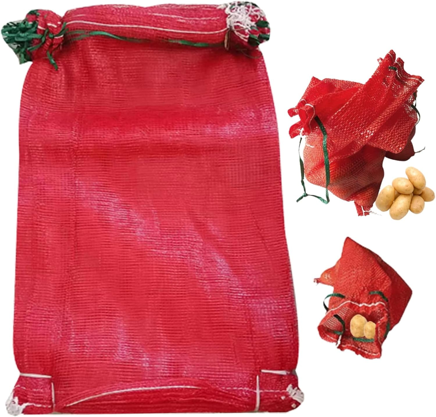 Onion Storage Bags, 10pcs Extra Large Produce Storage Mesh Bags, Holds ...