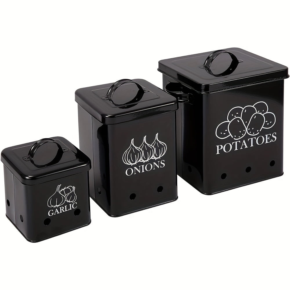 Onion Storage Box Container, Kitchen Food Container Sets of Onion and ...