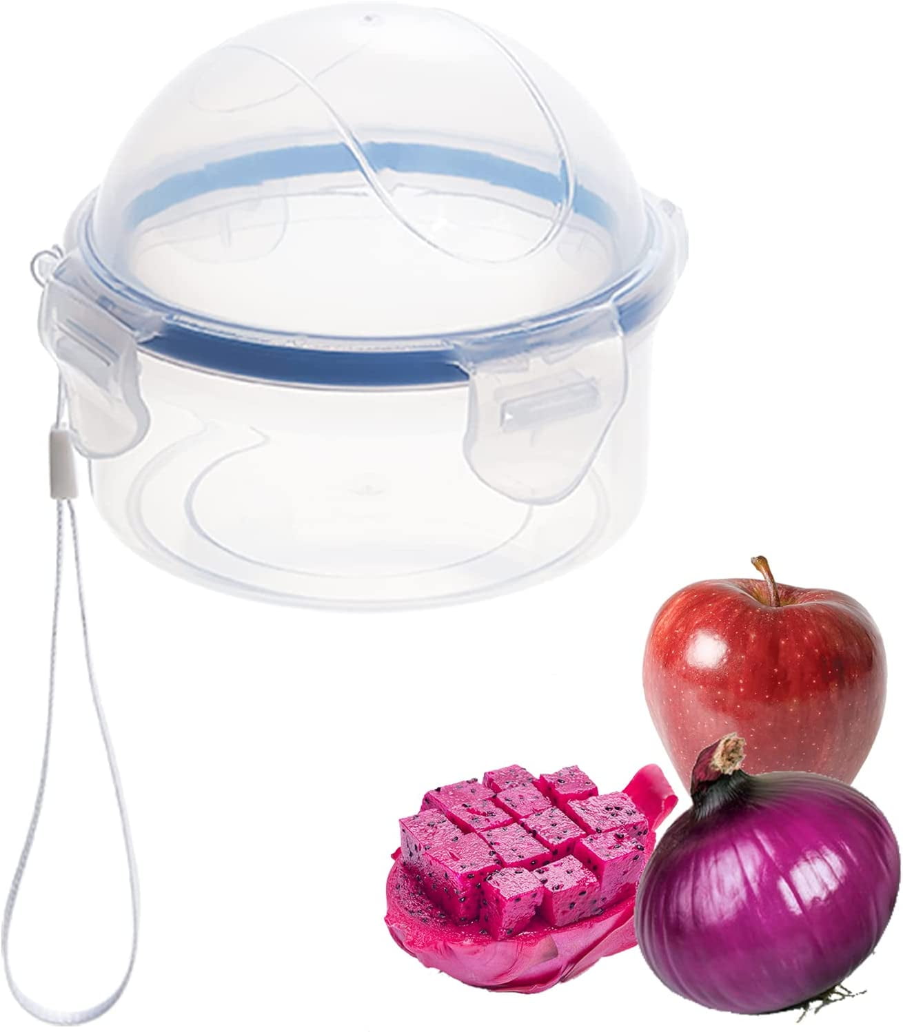 Onion Storage Container and Tomato Lemon Apple Produce Saver Holder ...
