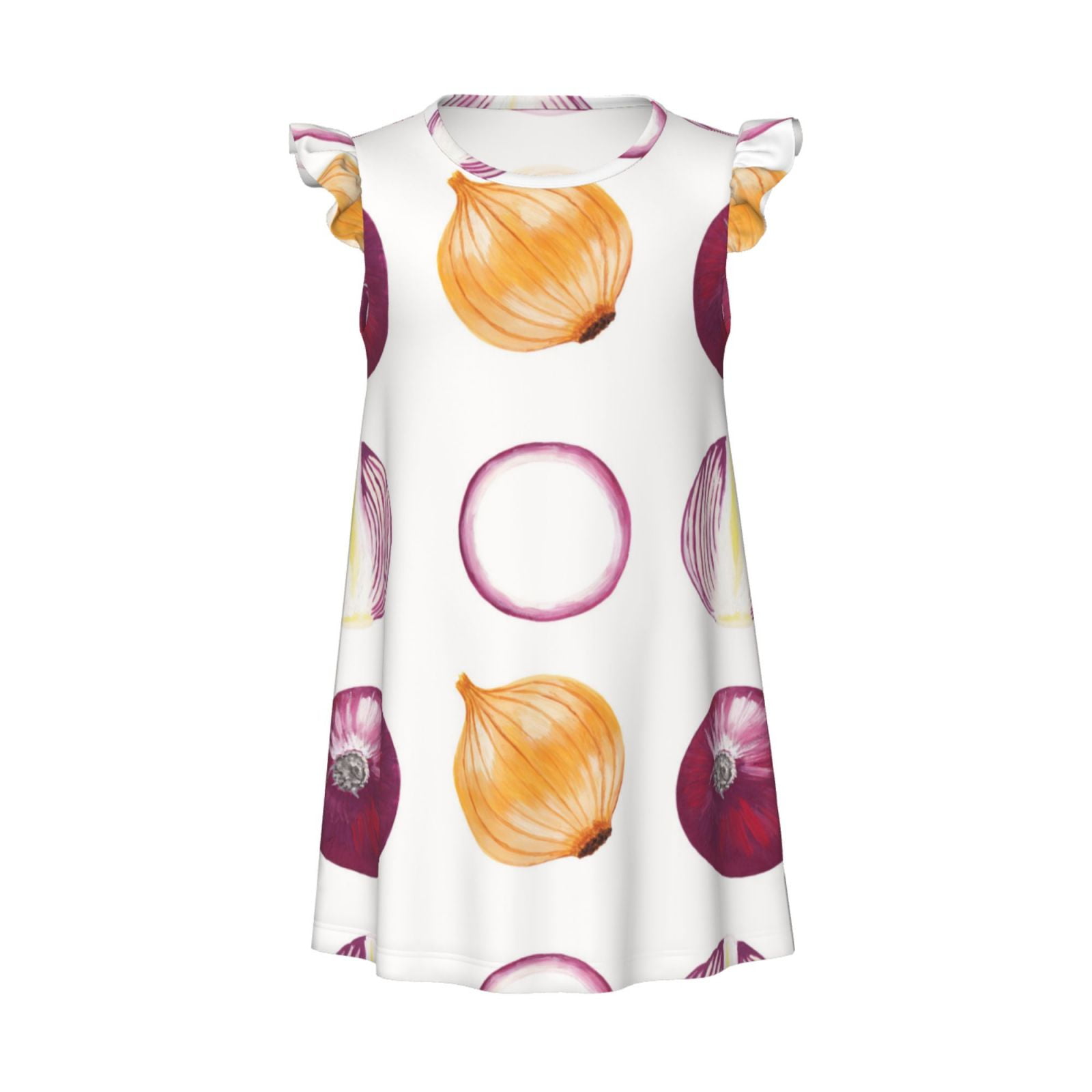 Onion funny Girls Nightgowns, Pajamas for Girls, Soft Flutter Short ...