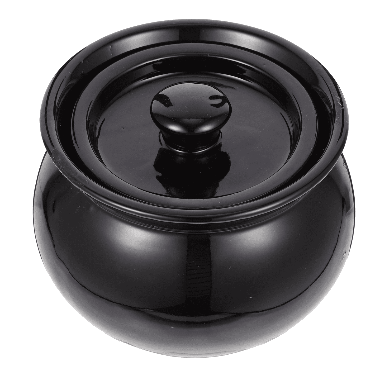 STRANDCHIC Ceramic Stewing Pot Black 1Set Canteen Use - Walmart.com