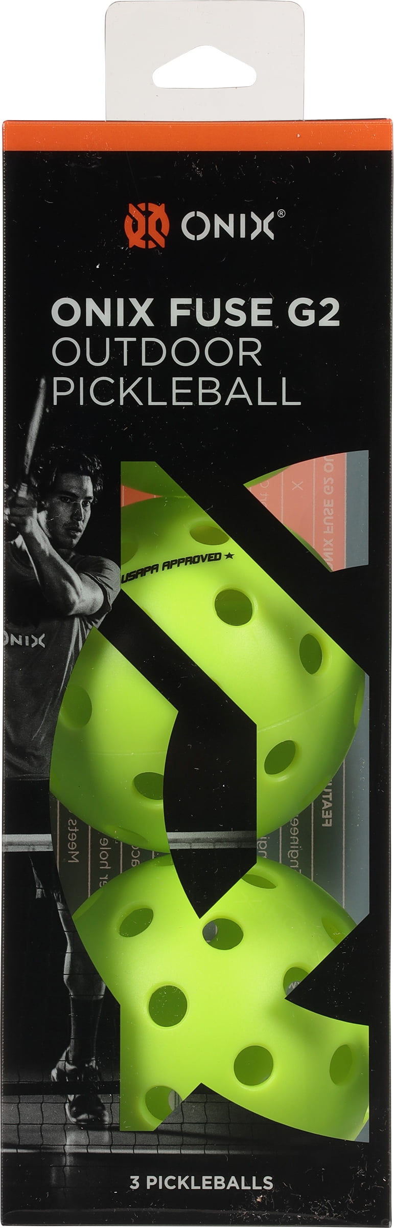 Onix Fuse G2 Pickleball Ball | Outdoor | Neon - Walmart.com