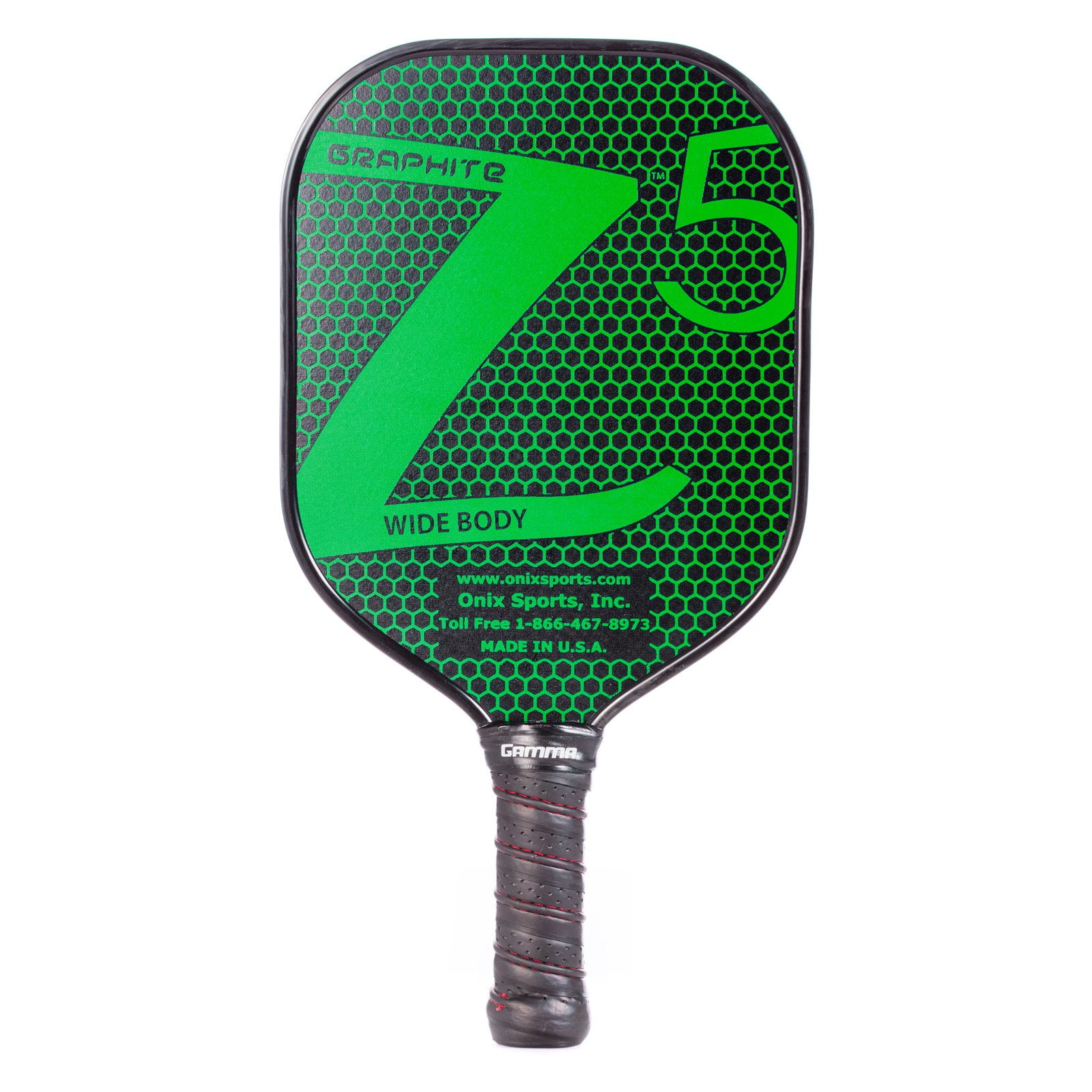 Onix Z5 Original Pickleball Paddle, Graphite Honeycomb Core, Green ...