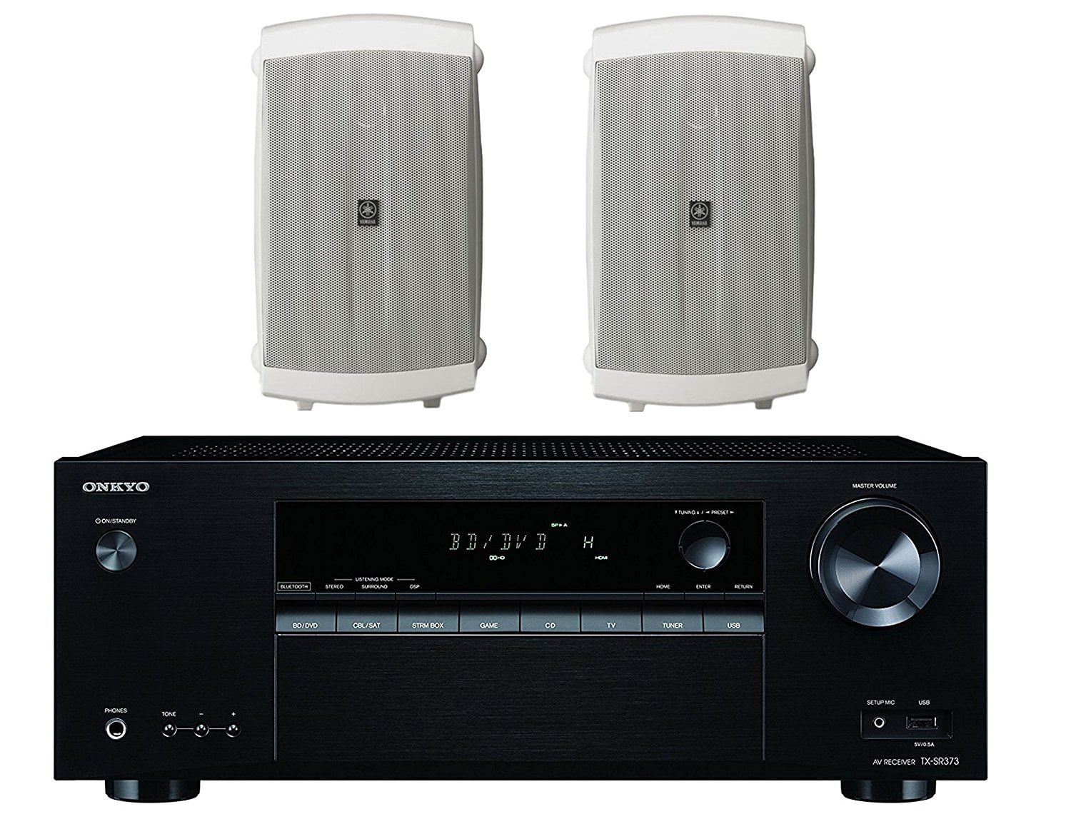 Onkyo 5.2 Channel Full 4K Bluetooth AV Home Theater Receiver + Yamaha ...