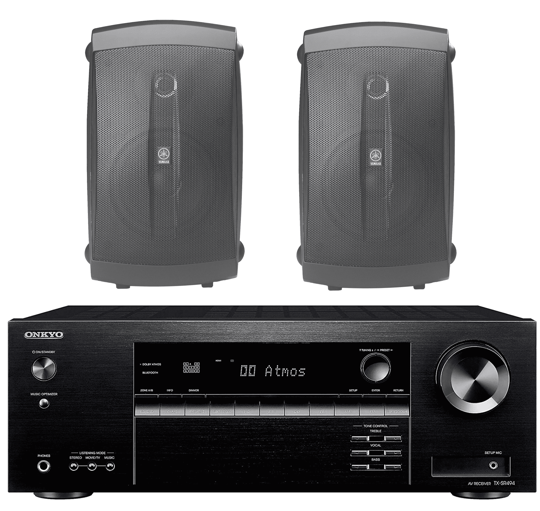 Onkyo 7.2 Channel Wireless Bluetooth 4K 3D A/V Surround Sound Receiver ...