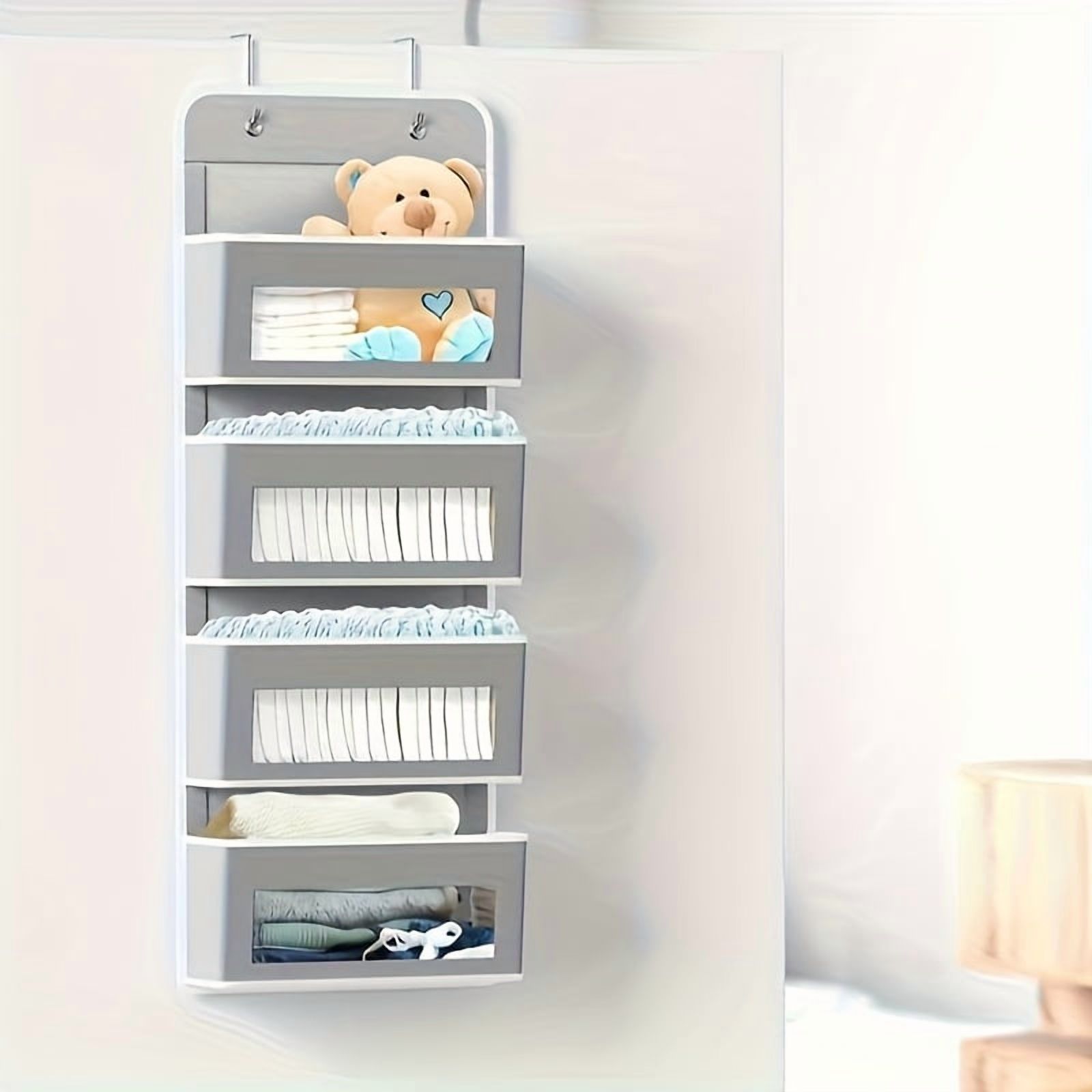 Online Food Storage Organizer with Hanging Cabinets, 5-Tier Shelves ...
