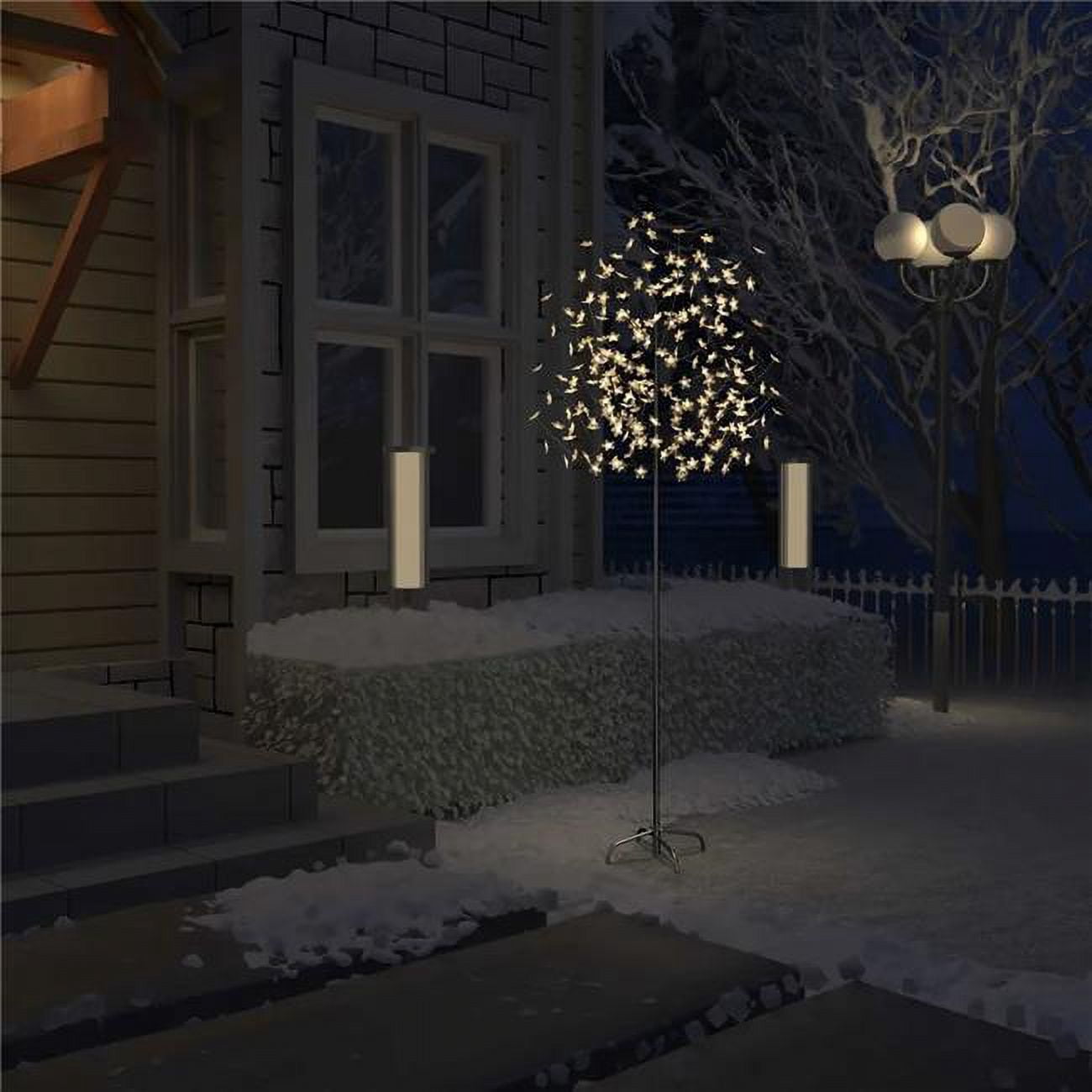 Online Gym Shop CB23200 7 ft. Christmas Tree Cherry Blossom with LED ...