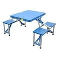 OnlineGymShop Outdoor Portable Picnic Table with Seats - Walmart.com