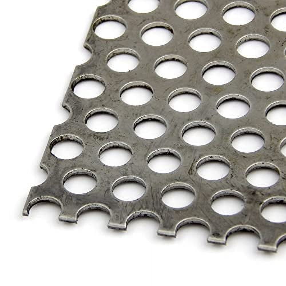 OnlineMetals 304 Stainless Steel Perforated Sheet, Unpolished (Mill ...