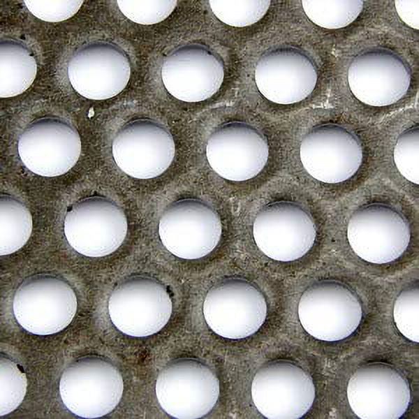 OnlineMetals A36 Carbon Steel Perforated Sheet, Unpolished (Mill) Finish, Hot Rolled, Staggered ...