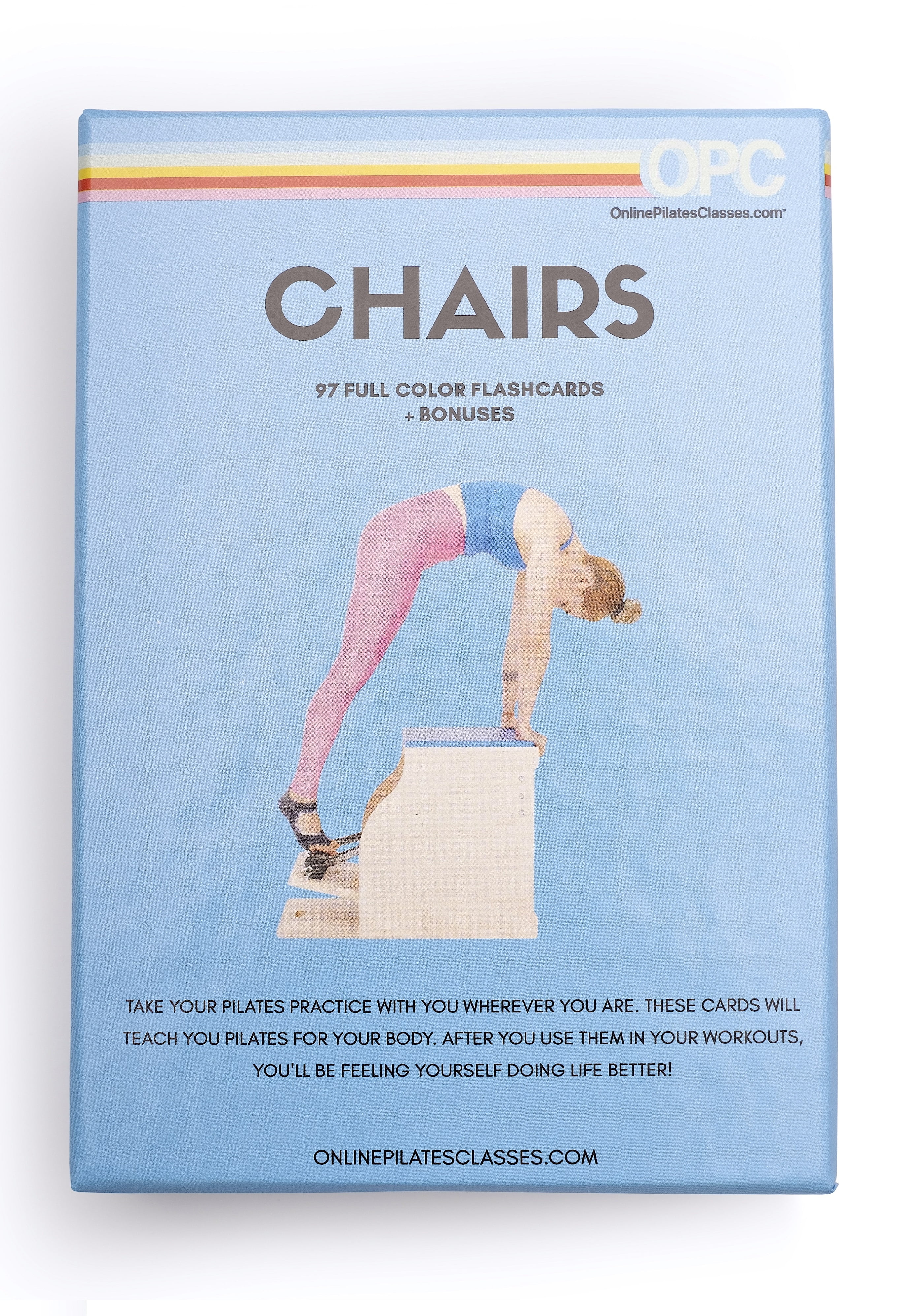 OnlinePilatesClasses Pilates Chair Deck with Video Tutorials, Fitness ...