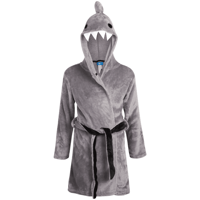 Only Boys Hooded Bath Robes - Plush Fleece for Kids: Crocodiles, Sharks ...