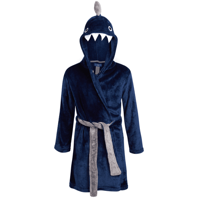 Only Boys Hooded Bath Robe for Little & Big Kids: Plush Fleece ...