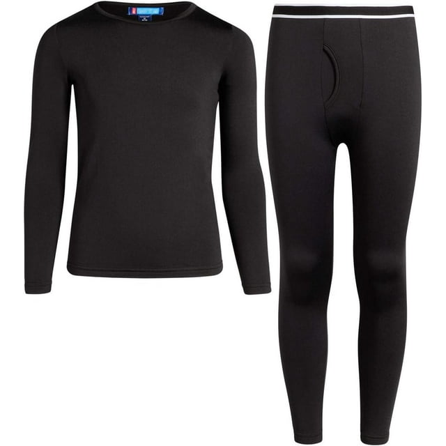 Only Boys Thermal Underwear Set – 2 Piece Brushed Fleece Top and Long ...