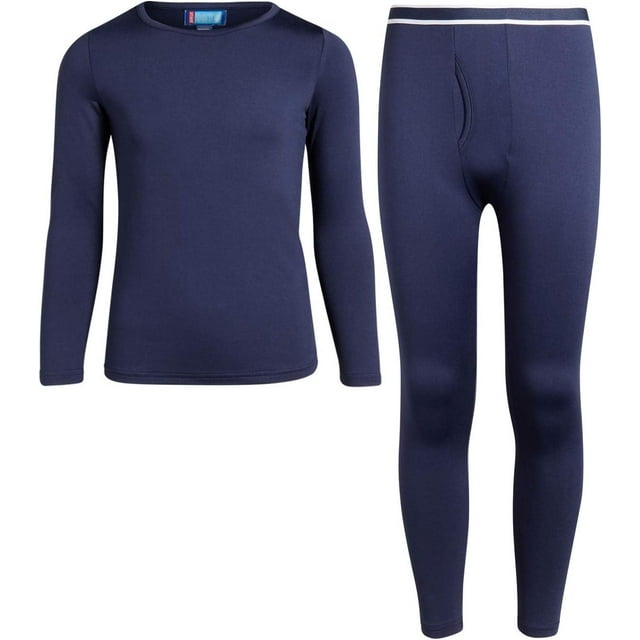 Only Boys Thermal Underwear Set – 2 Piece Brushed Fleece Top and Long ...