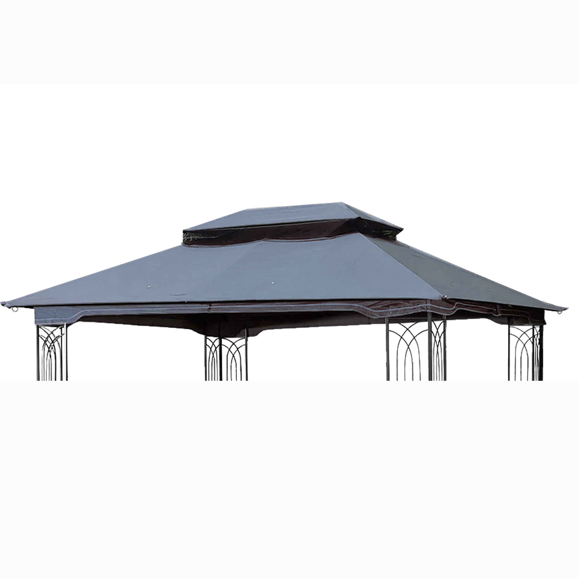 Only Choice 13' x 10' Replacement 2-Tier Gazebo Canopy Cover Top Fabric ...