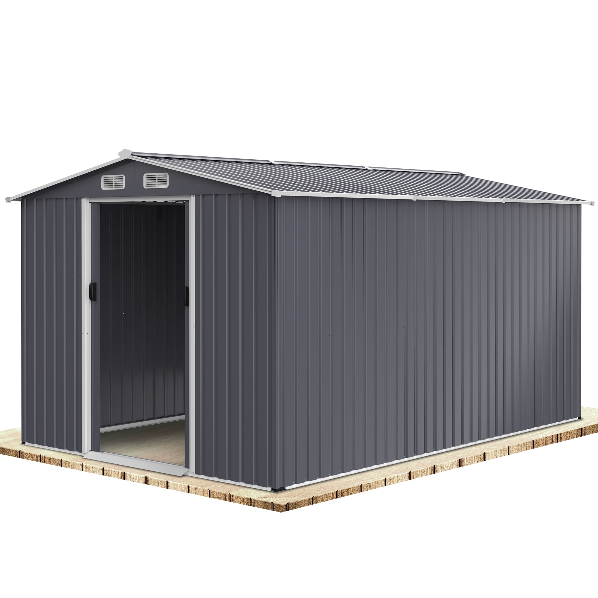 Only Choice Outdoor 8 x 12 ft. Large Metal Tool Sheds, Storage Shed ...