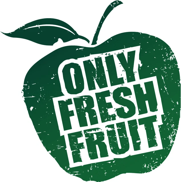 Only Fresh Apple Fruit Food Stamp Car Sticker Phone Decal Water Bottle ...
