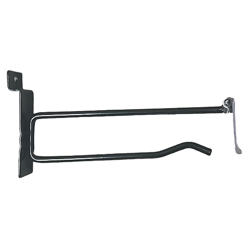 Only Hangers Black Slatwall Scanner Hooks with Clear Price/Label Holder ...