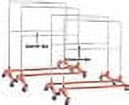 Only Hangers Commercial Grade Double Bar Rolling Z Rack With Nesting ...