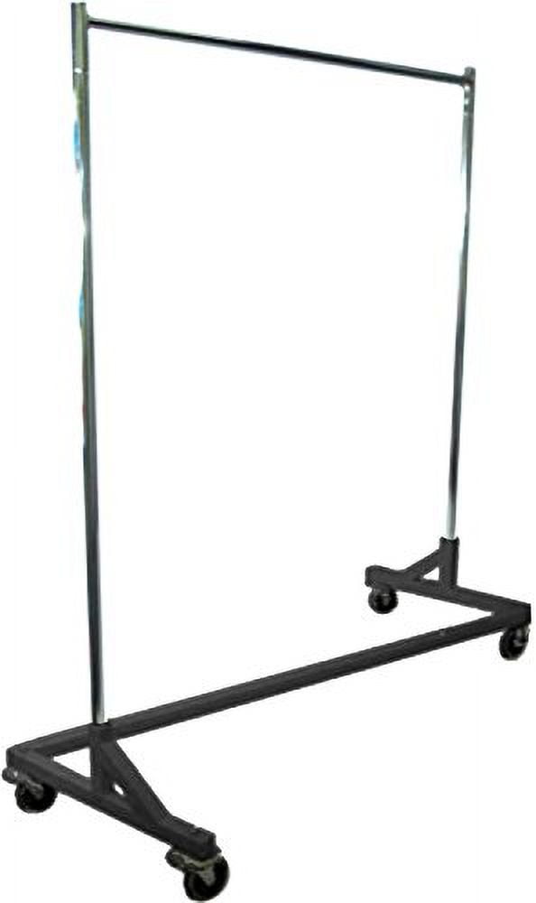 Only Hangers Heavy Duty Adjustable Height Z Rack with Nesting Black ...