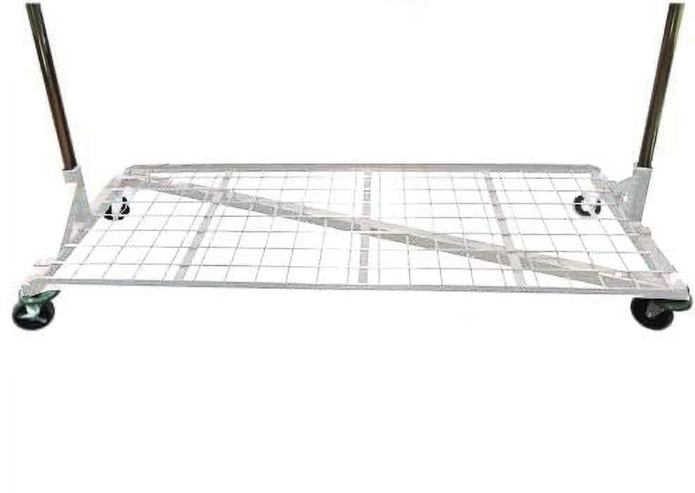 Only Hangers Heavy Duty Storage Base Shelf for Z Racks - White ...