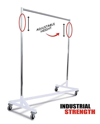 Only Hangers Industrial Strength Z Rack with Built-in Height Extensions ...