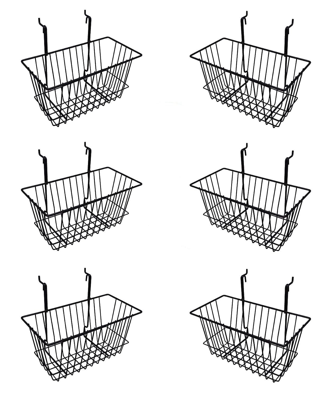 Only Hangers Small Wire Storage Baskets for Gridwall, Slatwall and ...