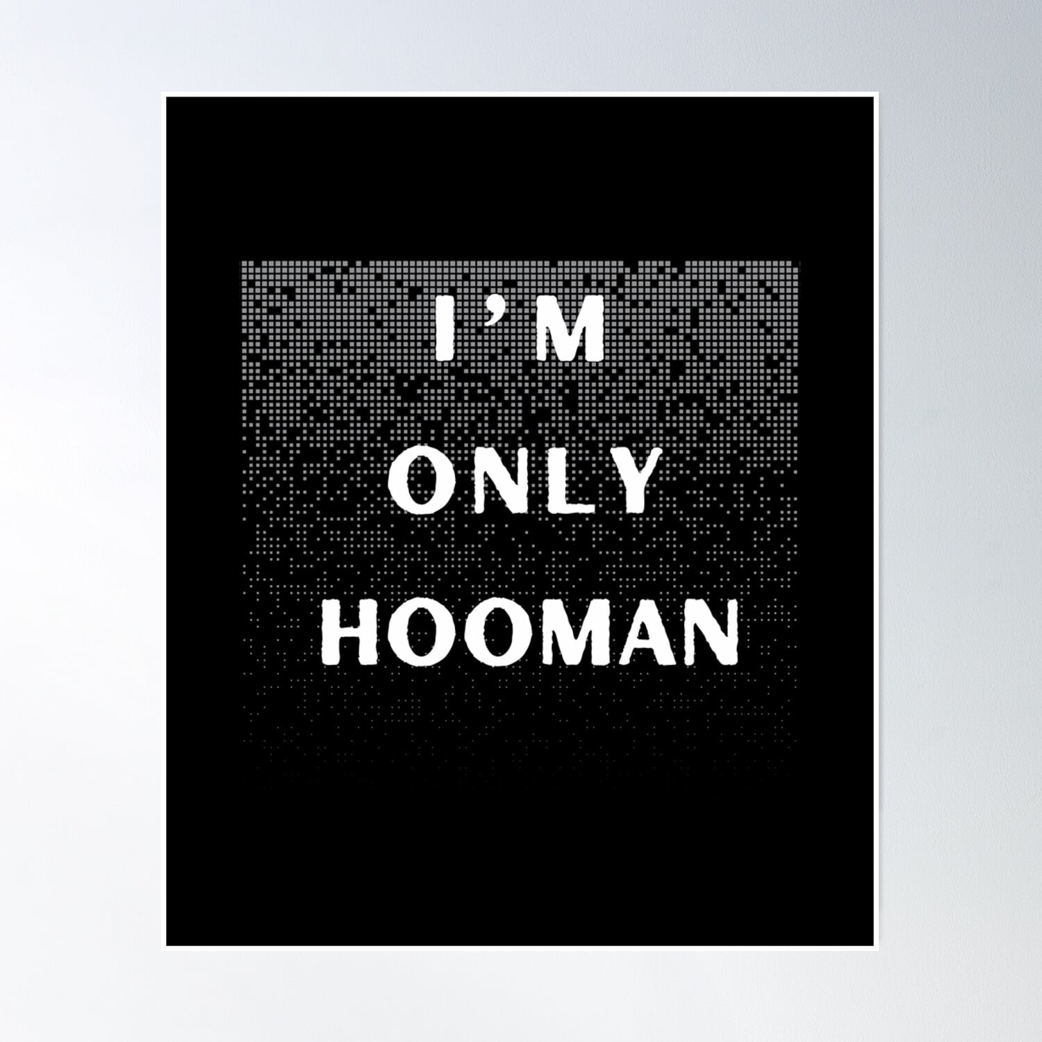 Only Hooman Pet Language Human Cat Poster Wall Art, Modern Wall Decor ...