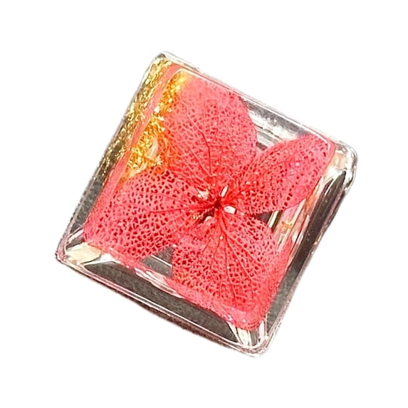 Only Keycap, Resins Backlits Translucents Keycap 1Key Gold Foils ...