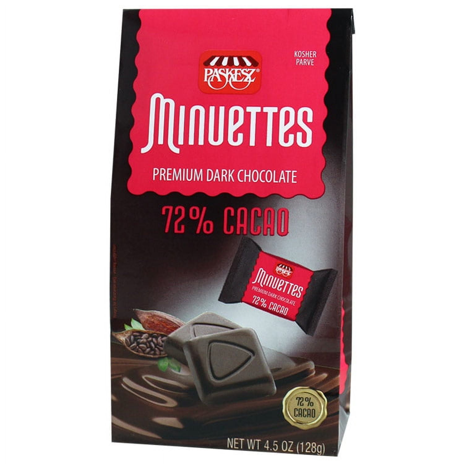Only Kosher Candy Premium Dark Chocolate Minuettes, 72% Cacao | Kosher ...