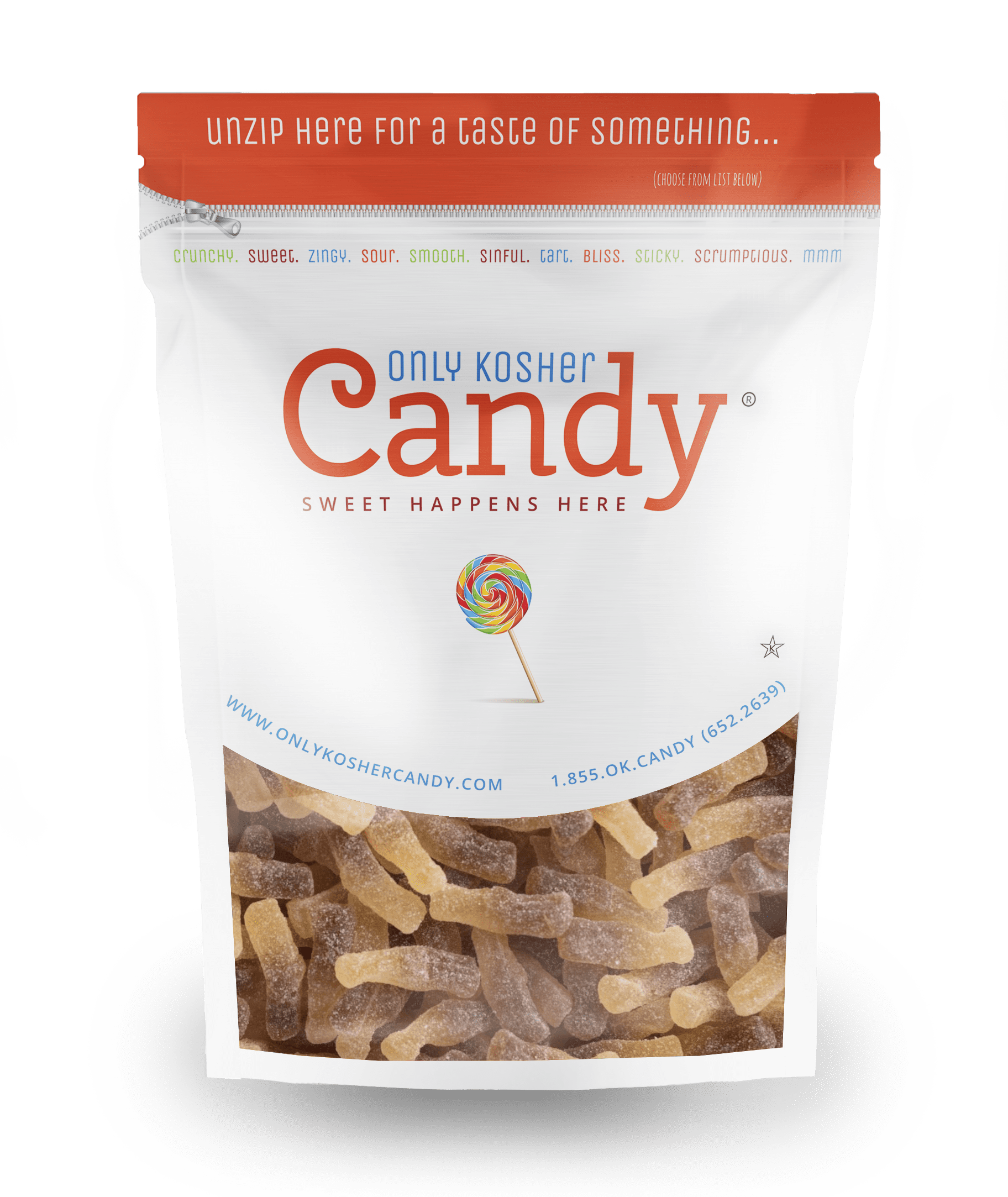 Only Kosher Candy Sour Gummy Colas for Kids and Adults | Kosher and Fat ...