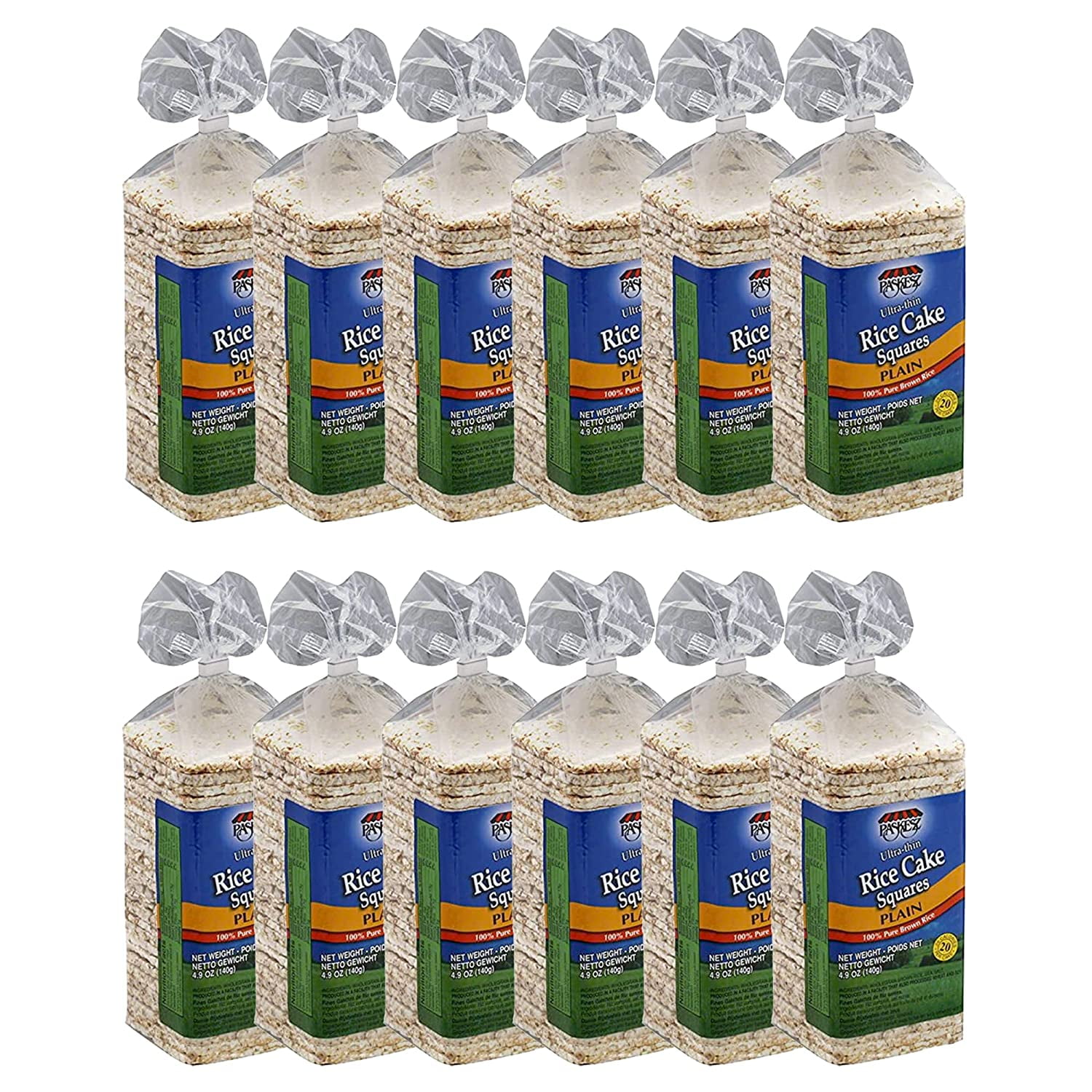 Only Kosher Candy Ultra Thin Rice Cakes Squares Plain, Lightly Salted ...