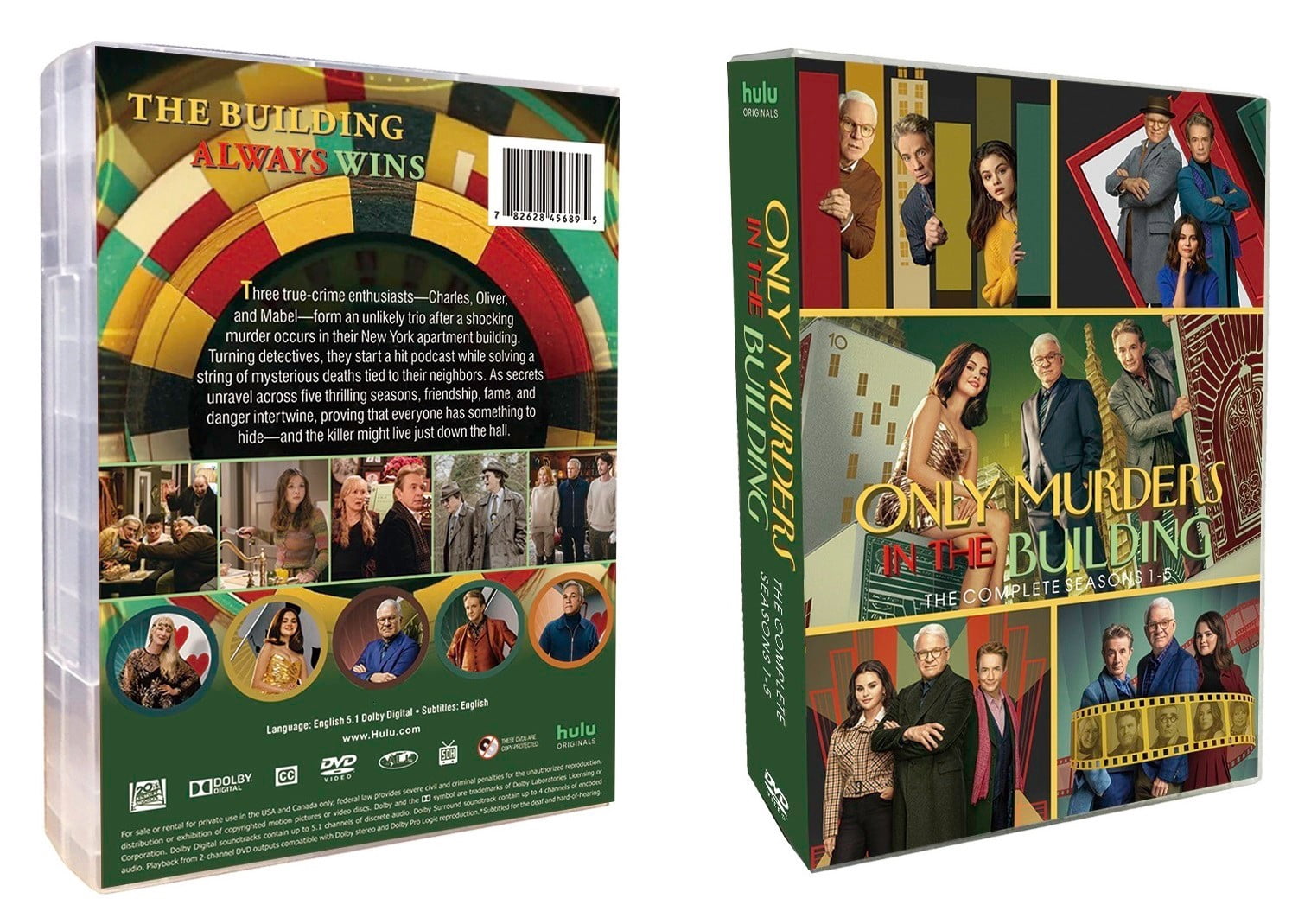 Only Murders in The Building - The Complete Seasons 1-5 (DVD, 10-Disc ...