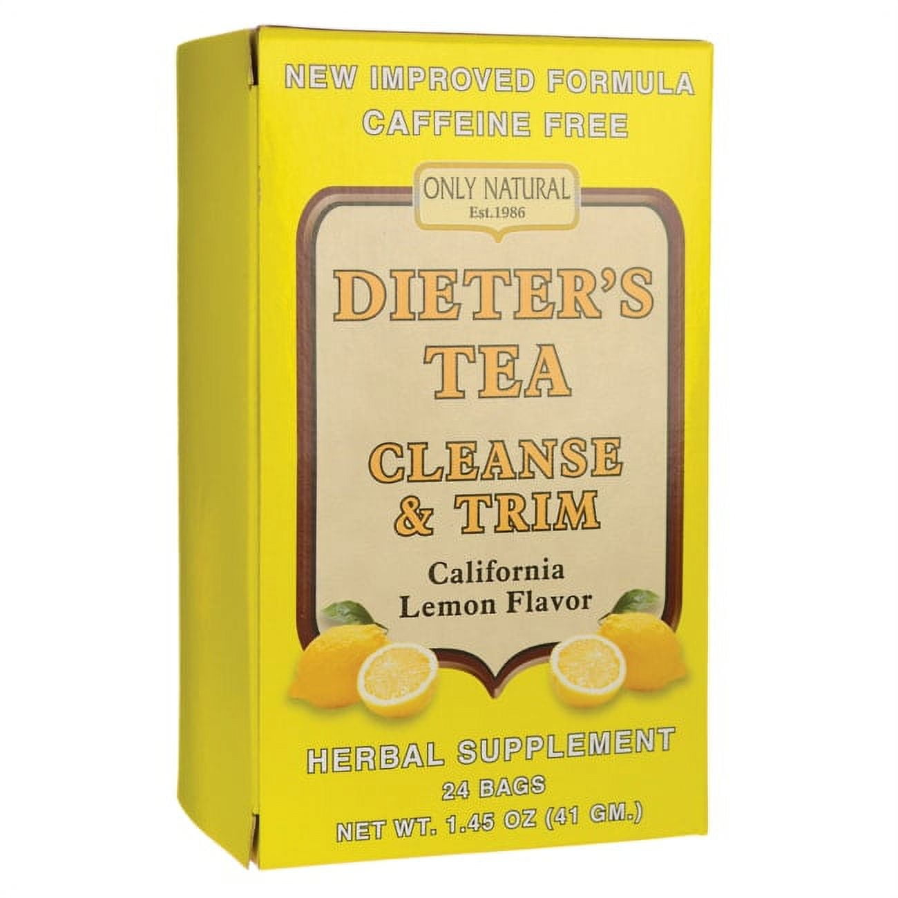 Only Natural Dieter's Tea Cleanse & Trim Caffeine Free - California ...