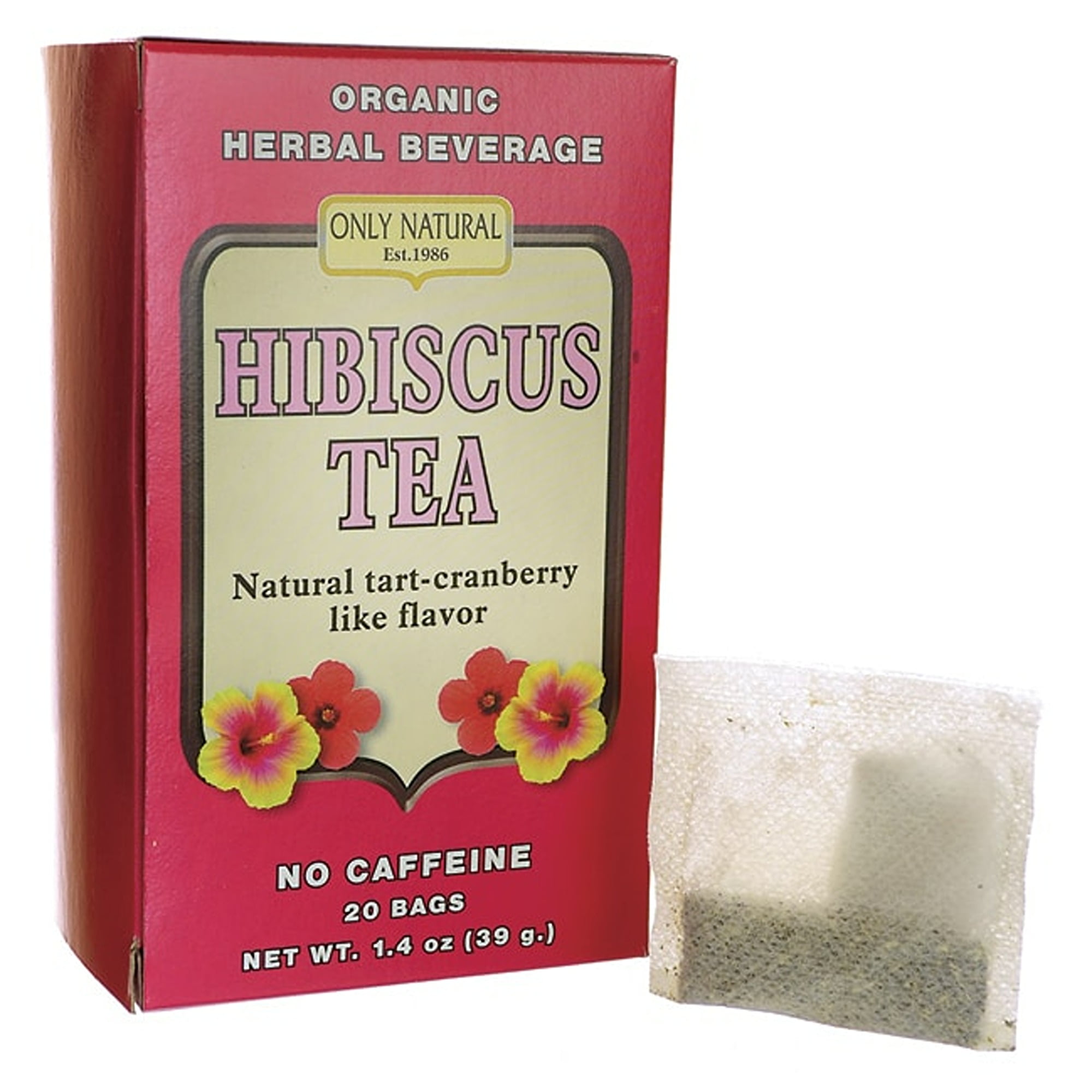 Only Natural Organic Hibisc Tea 20 Bags - Walmart.com