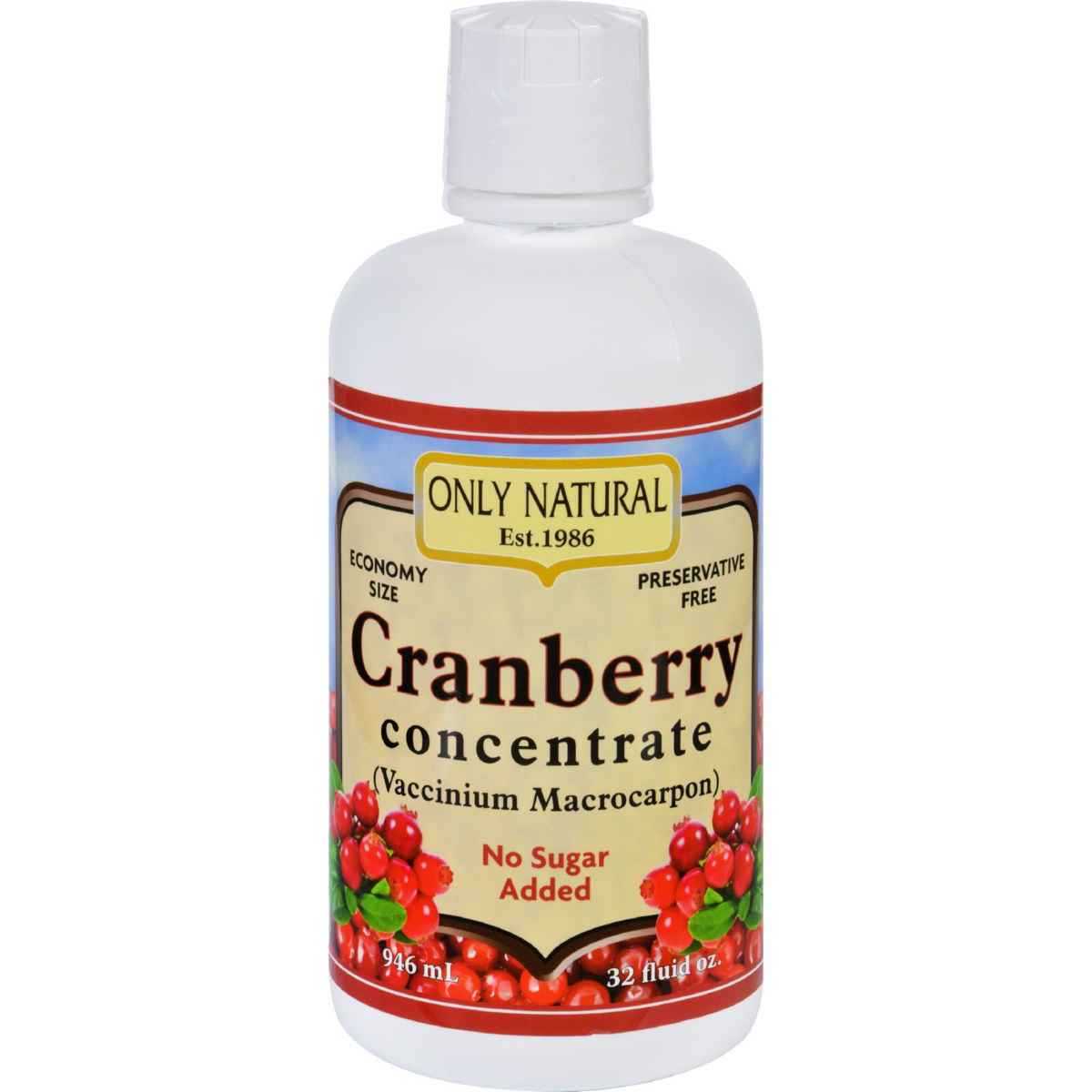 Only Natural - Organic Juice Concentrate - Cranberry (32 oz) - Walmart.com