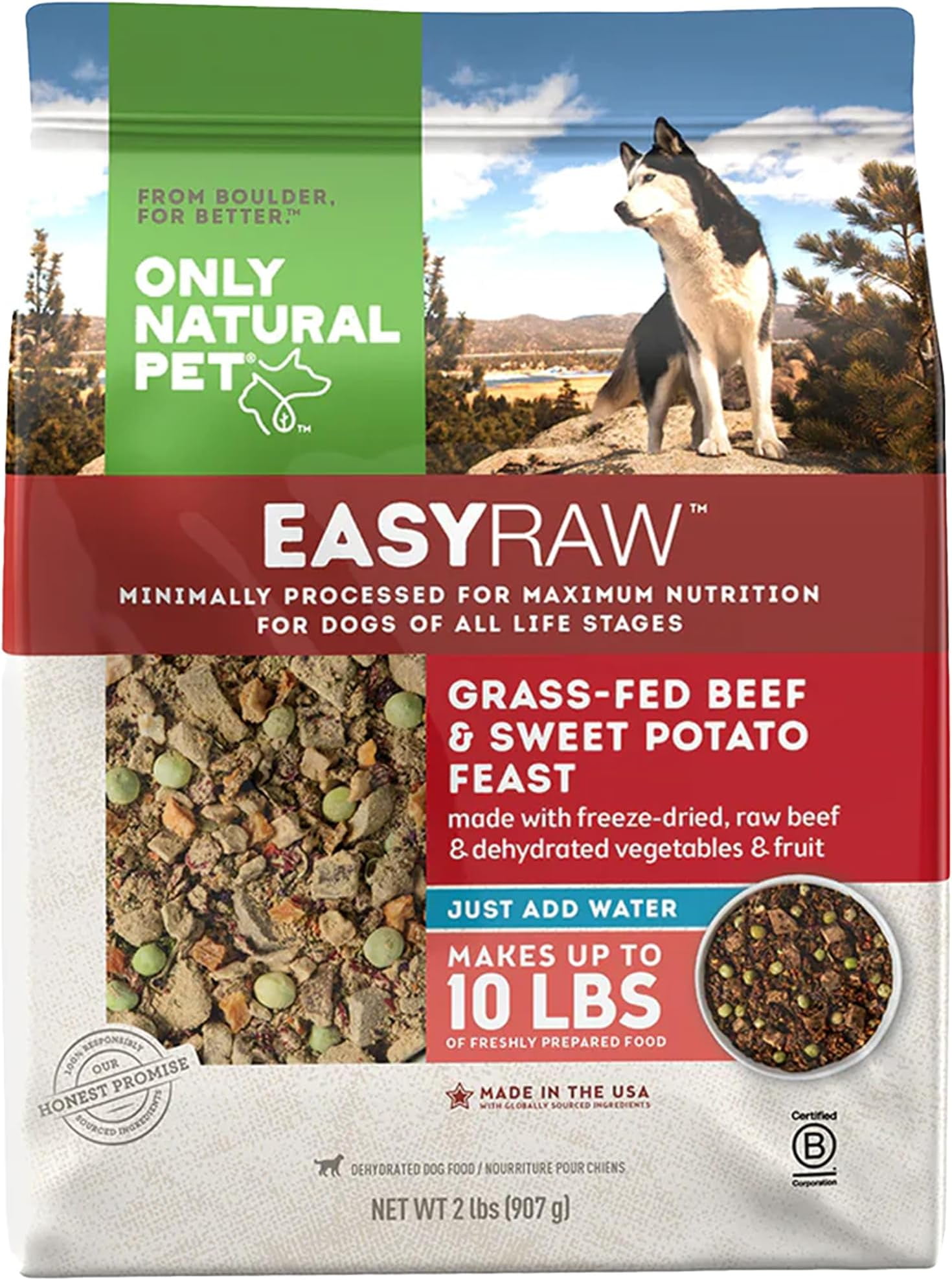 Only Natural Pet - EasyRaw Dehydrated Raw Dog Food Formula, Contains ...