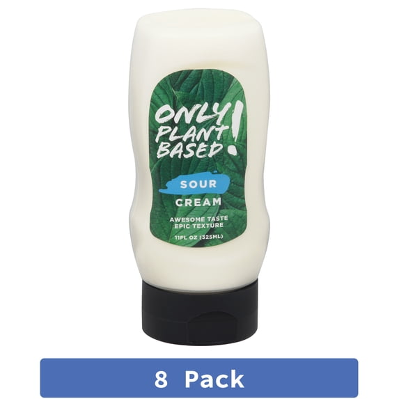 Only Plant Based Plant Based Sour Cream 11 oz (Pack of 8) - Walmart.com