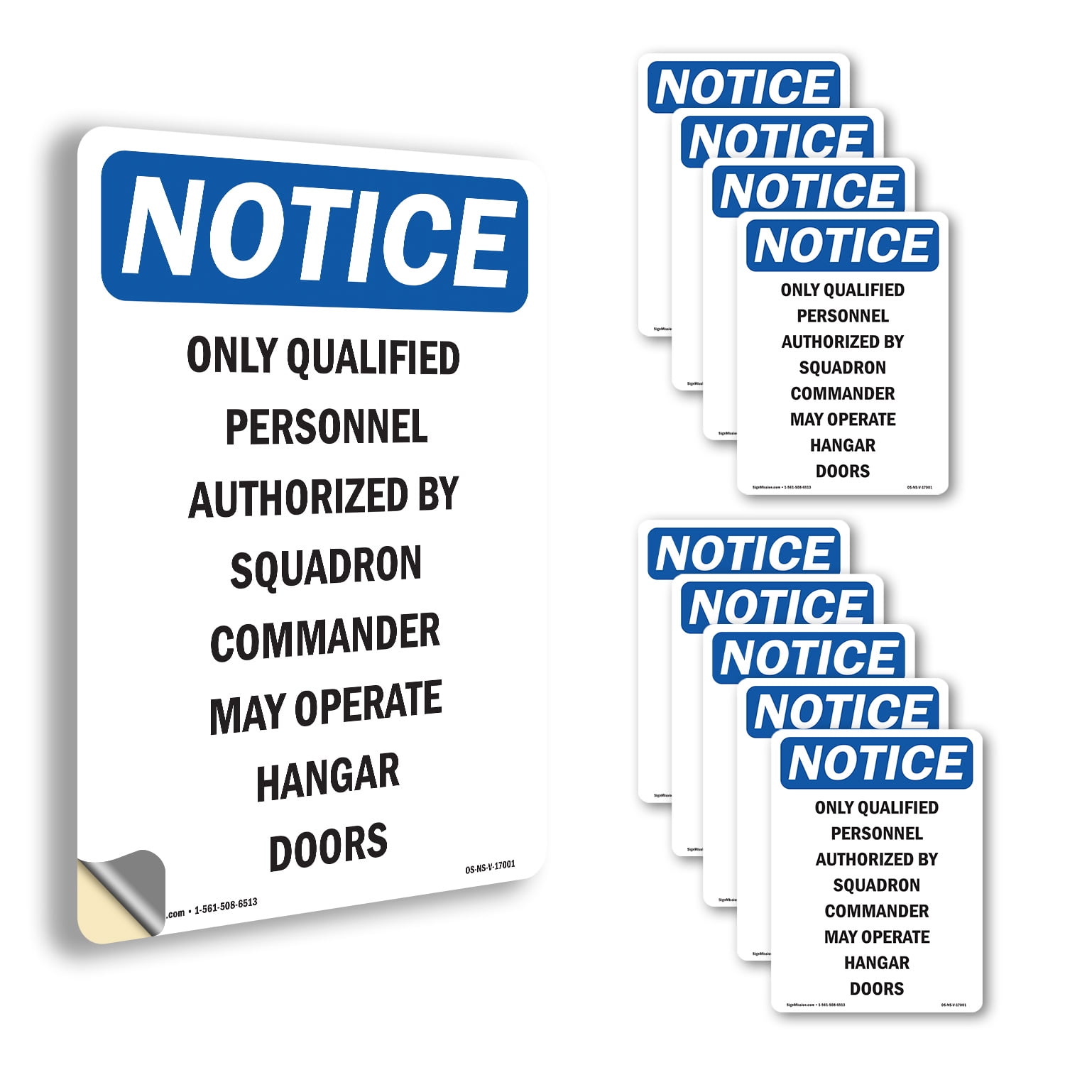 Only Qualified Personnel Authorized OSHA Notice Vinyl Decal Label 24 ...