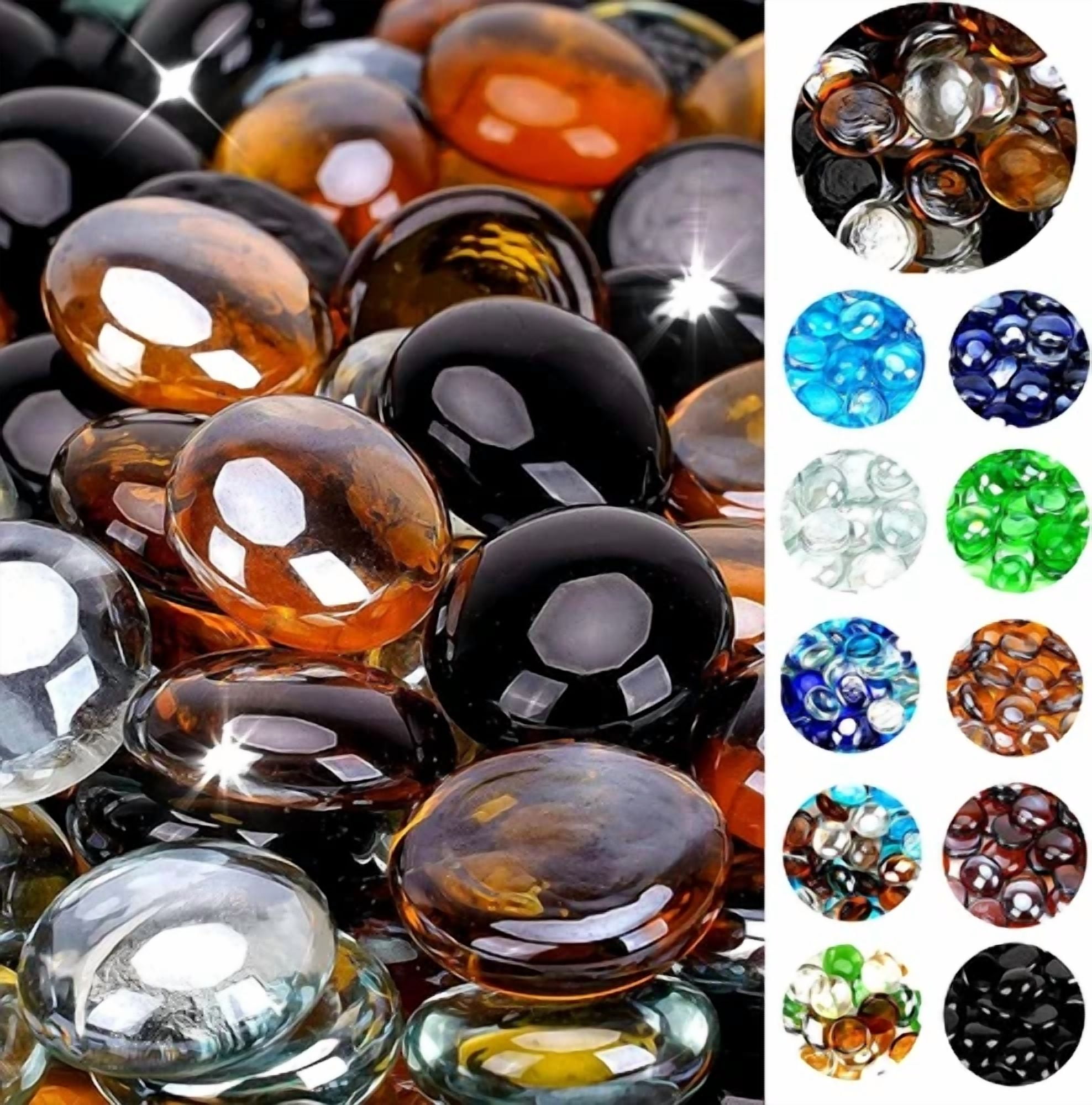 Onlyfire 10 Pounds Fire Glass Beads for Propane Fire Pit and Gas ...