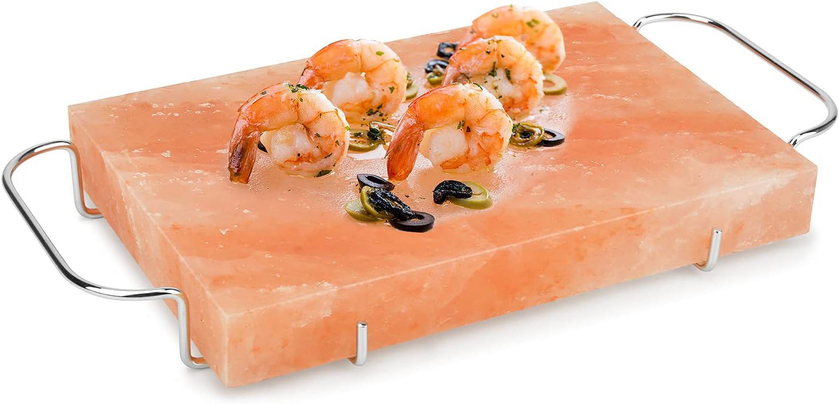 Onlyfire Himalayan Salt Block Cooking Plate With Steel Tray Set 12 X 8